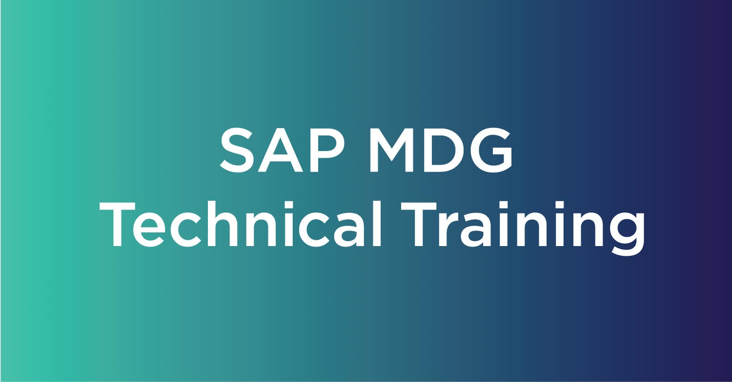 SAP MDG Technical Training | Certification Course Online