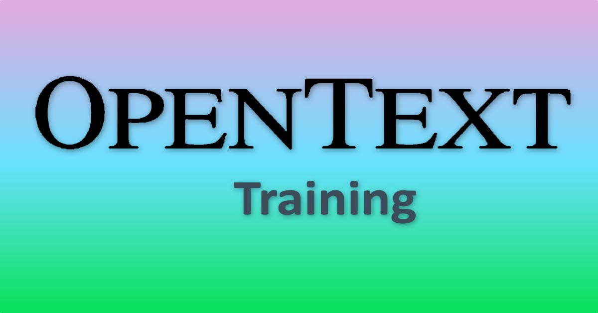 OpenText Training (20% Off) OpenText Certification Course Online